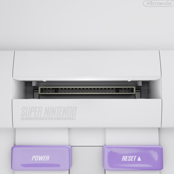 modelo 3d Sistema de entretenimiento SNES Super Nintendo - TurboSquid ...