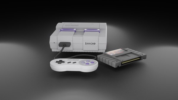 modelo 3d Sistema de entretenimiento SNES Super Nintendo - TurboSquid ...