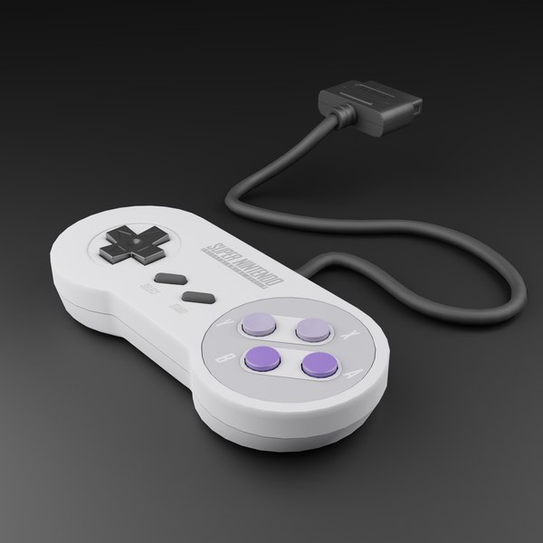 modelo 3d Sistema de entretenimiento SNES Super Nintendo - TurboSquid ...