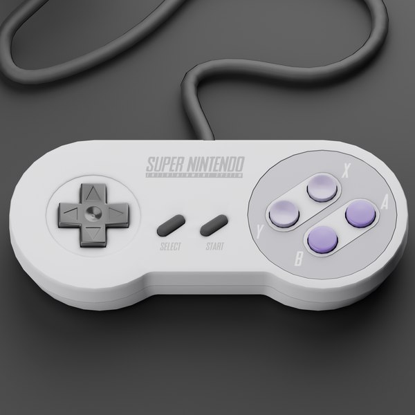 modelo 3d Sistema de entretenimiento SNES Super Nintendo - TurboSquid ...