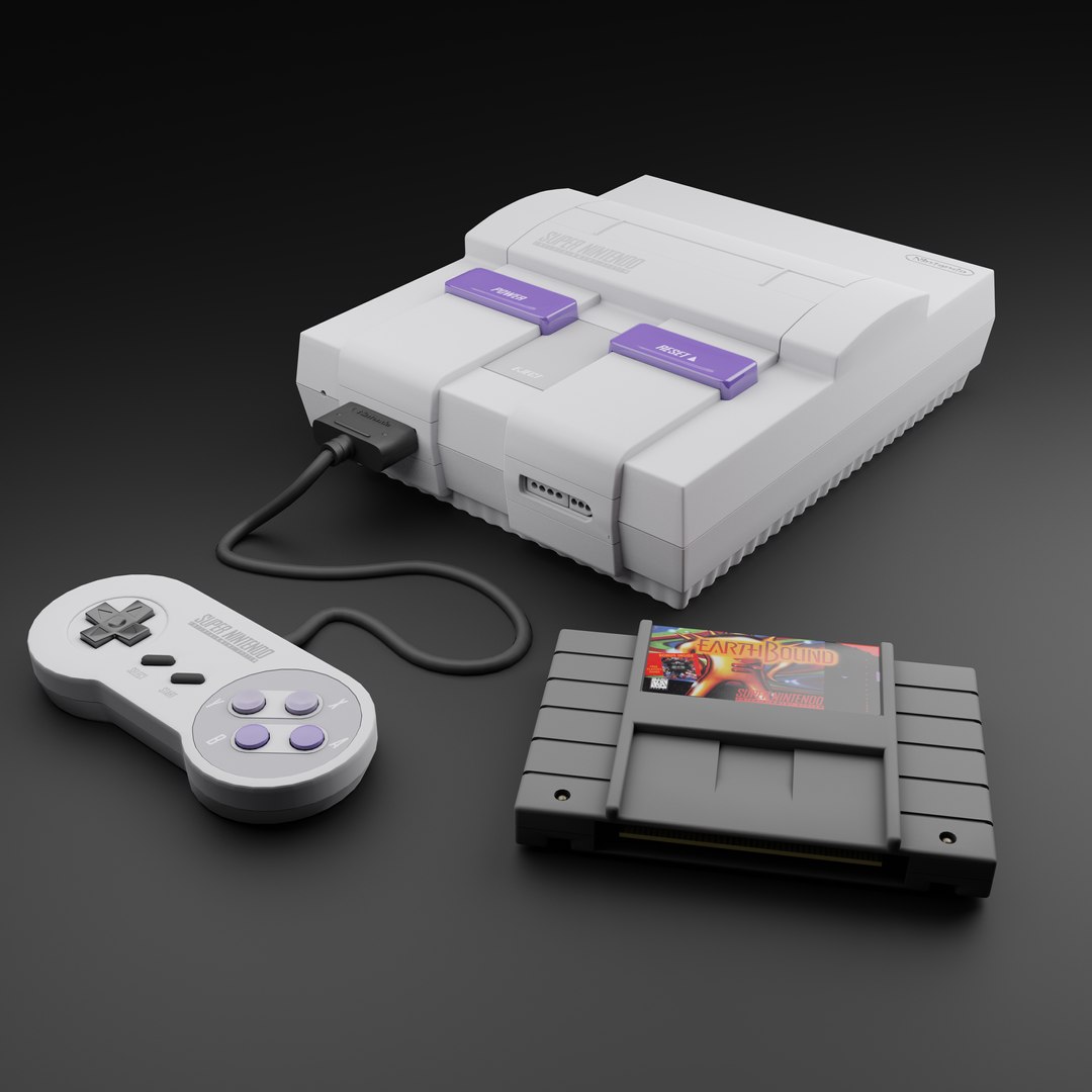 3D SNES Super Nintendo Entertainment System model - TurboSquid 1757410