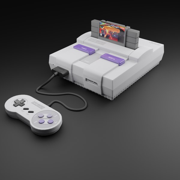 modelo 3d Sistema de entretenimiento SNES Super Nintendo - TurboSquid ...