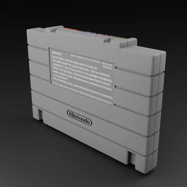 modelo 3d Sistema de entretenimiento SNES Super Nintendo - TurboSquid ...