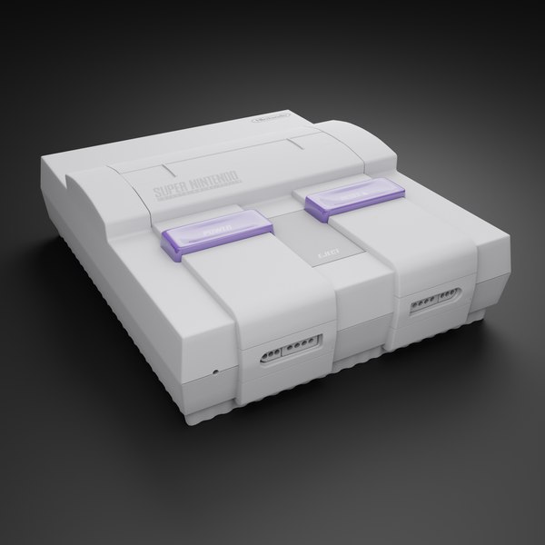 modelo 3d Sistema de entretenimiento SNES Super Nintendo - TurboSquid ...