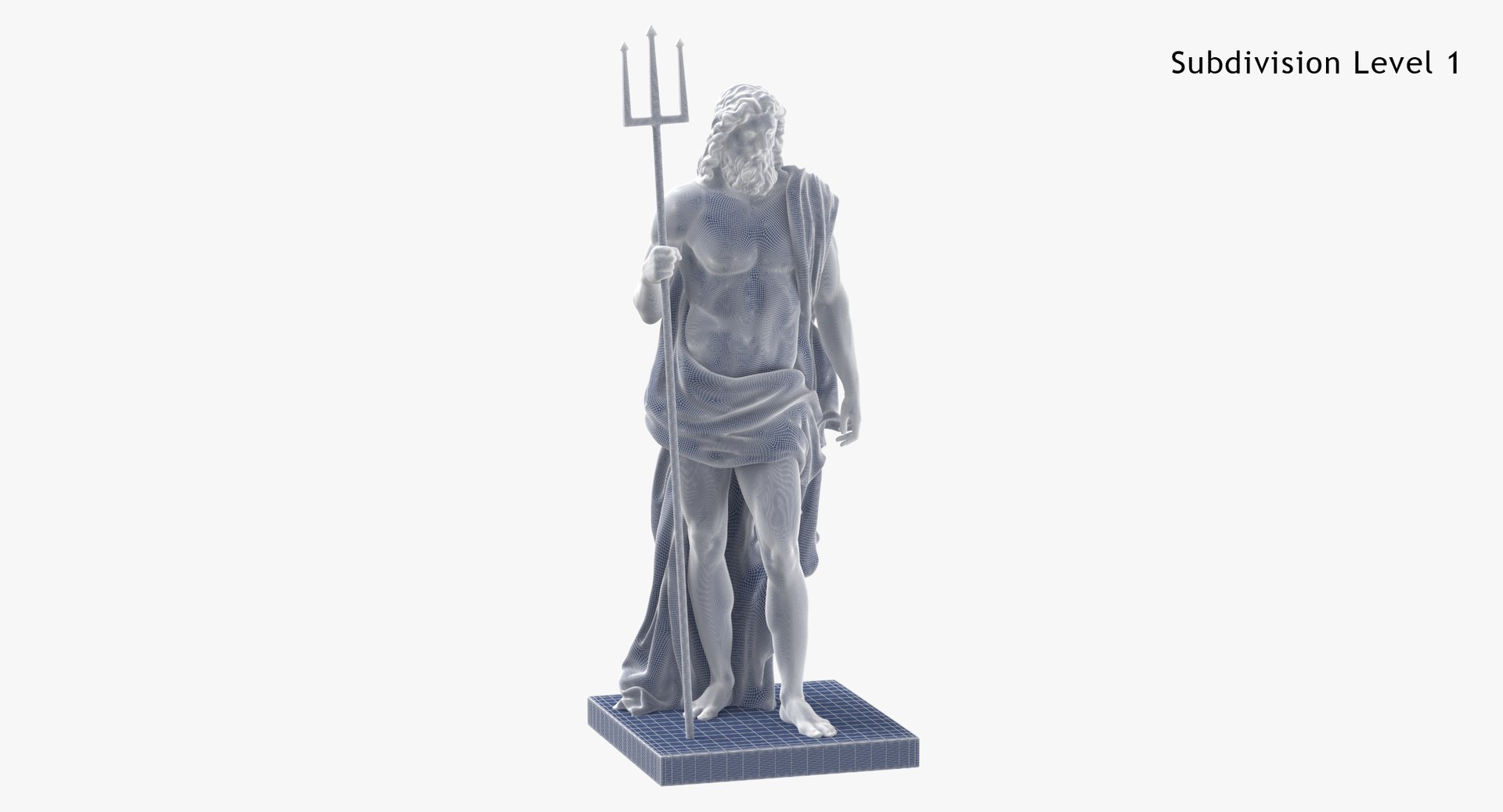 3D Roman Neptune Statue Model - TurboSquid 2188930