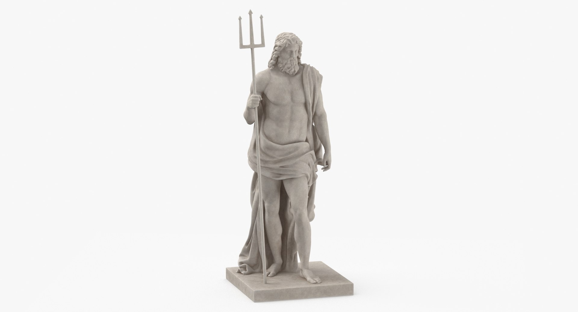 3D Roman Neptune Statue Model - TurboSquid 2188930