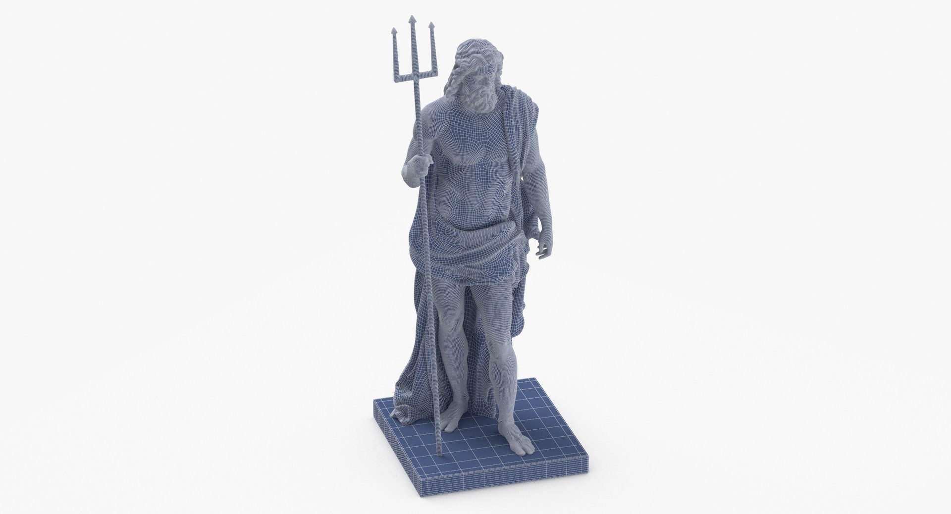 3D Roman Neptune Statue Model - TurboSquid 2188930