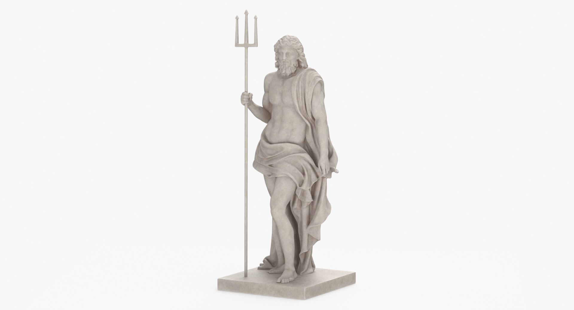 3D Roman Neptune Statue Model - TurboSquid 2188930