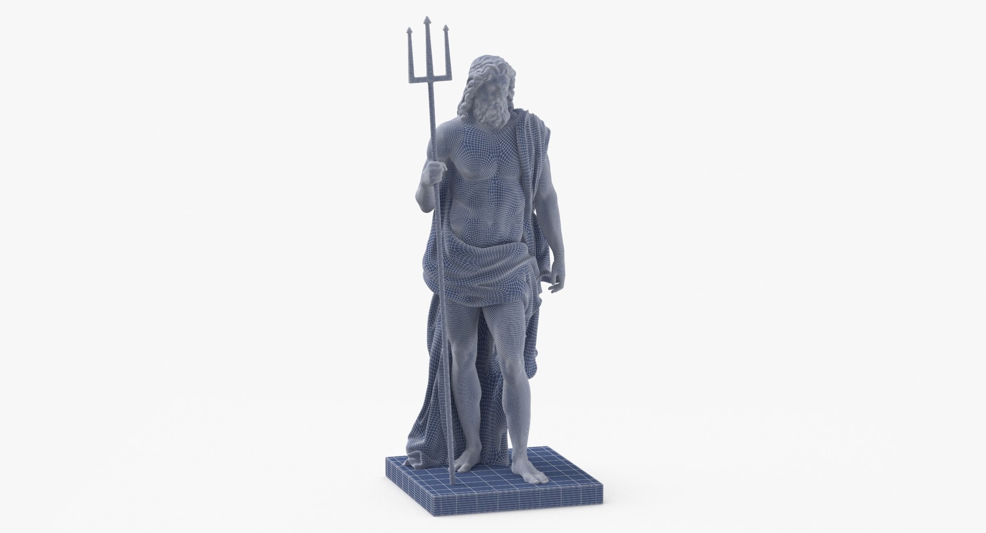 3D Roman Neptune Statue Model - TurboSquid 2188930