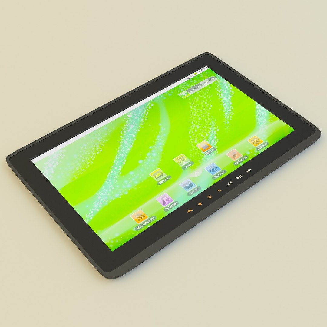 3d Model Tablet Pc Ziio