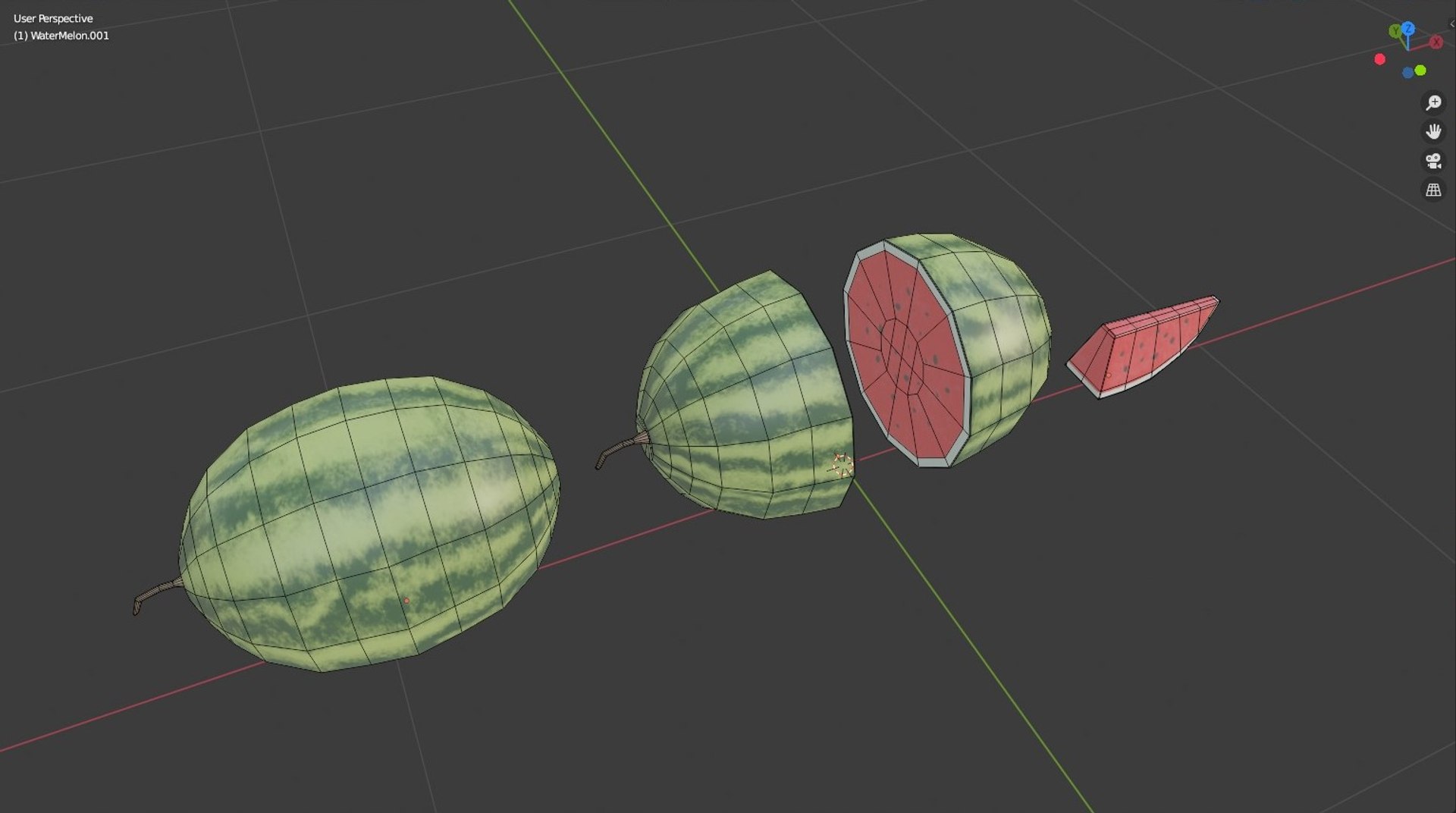 Watermelon Model - TurboSquid 1621732