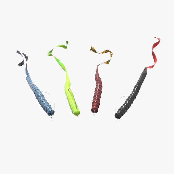 plastic worm 3d model