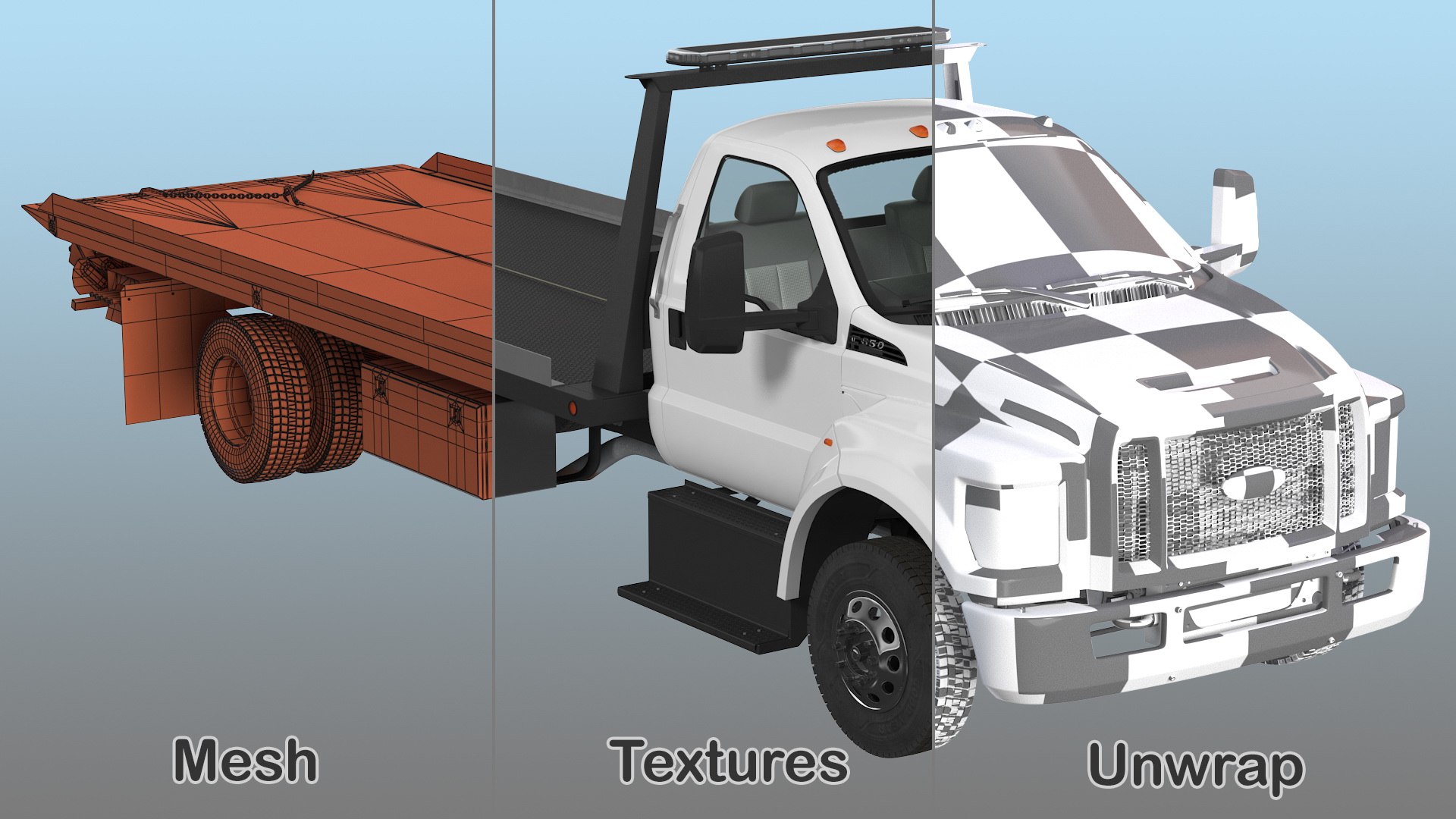 3D f650 tow truck model - TurboSquid 1498079