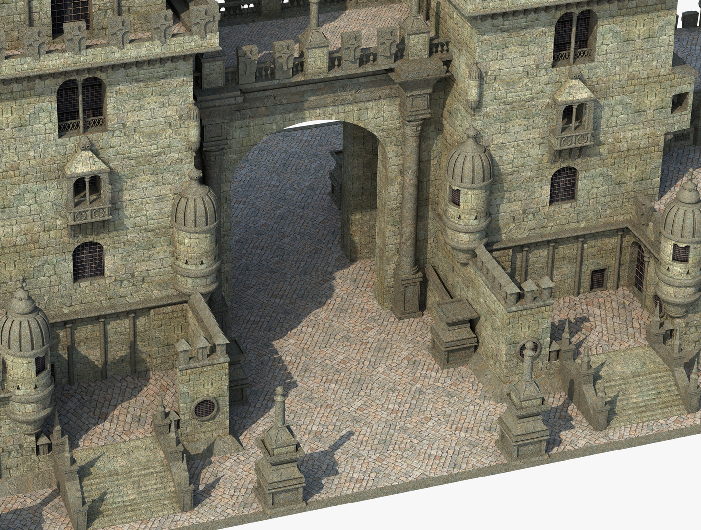 Tower Castle Gate 3D - TurboSquid 1765538