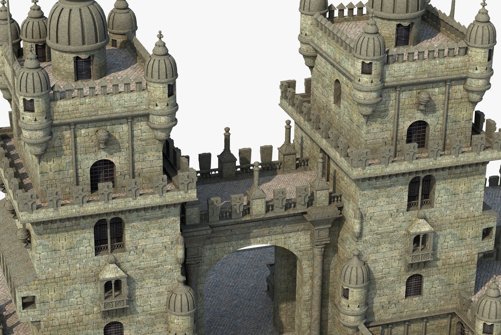 Tower Castle Gate 3D - TurboSquid 1765538
