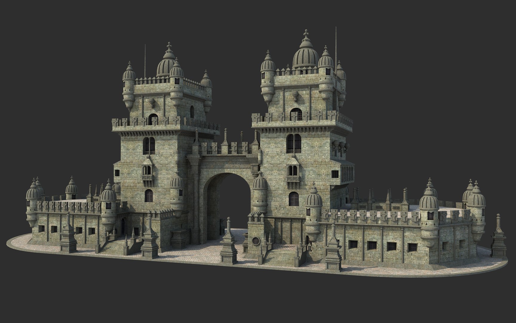 Tower Castle Gate 3D - TurboSquid 1765538