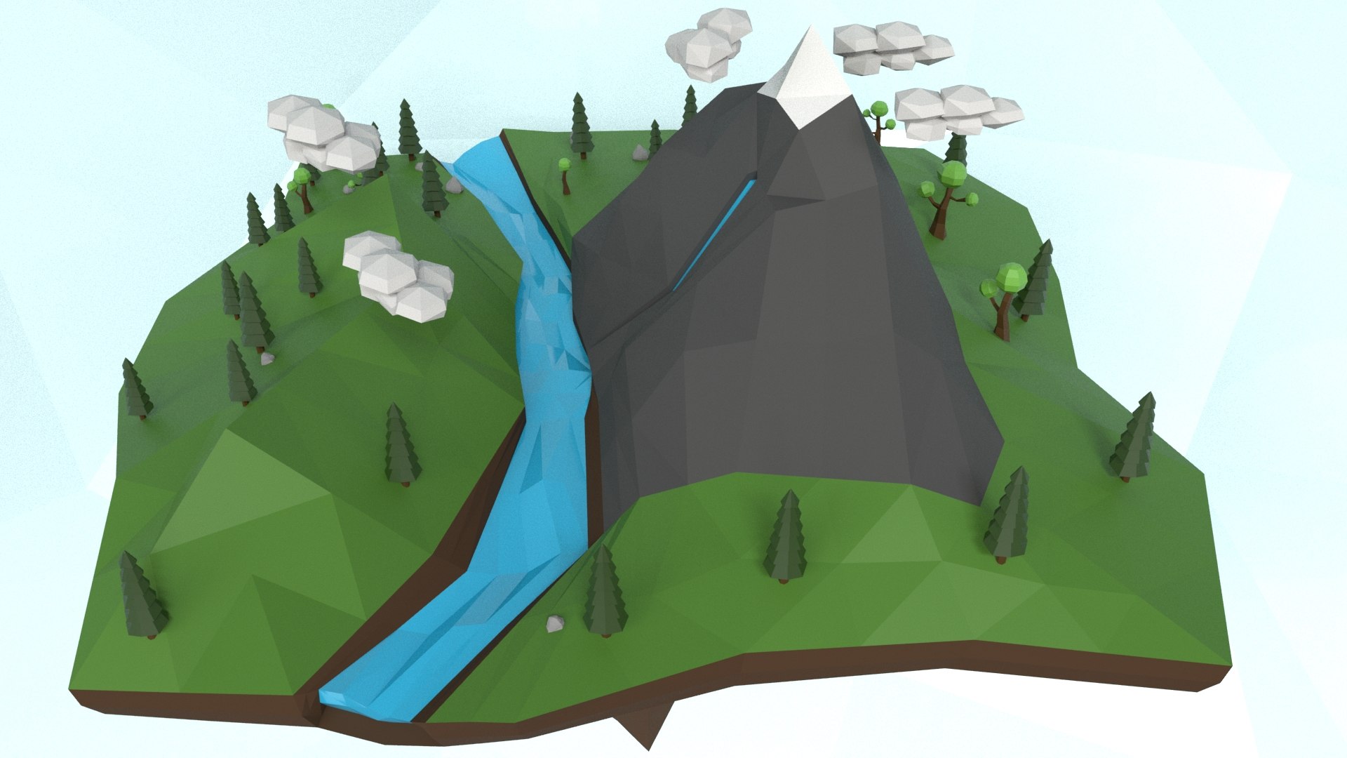 3D island scene - TurboSquid 1317915