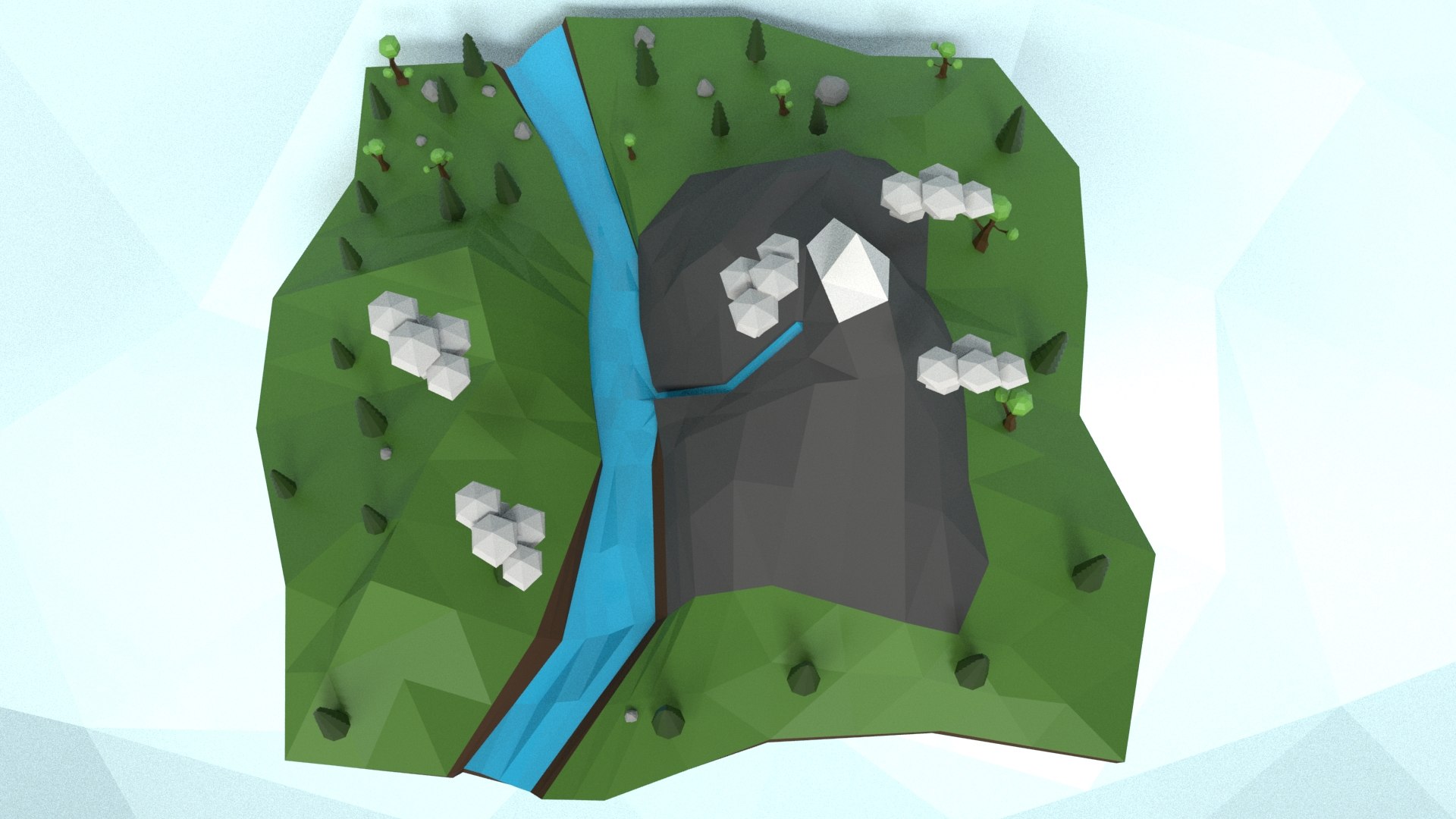 3D island scene - TurboSquid 1317915