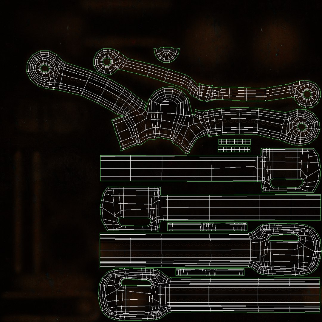 3d model cowboy iron spurs