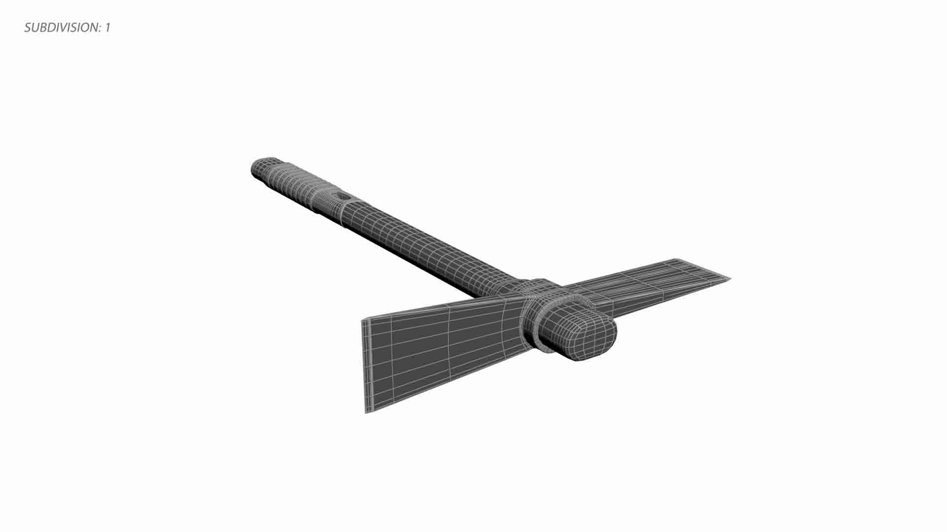 3D Cutter Mattock - TurboSquid 2084886