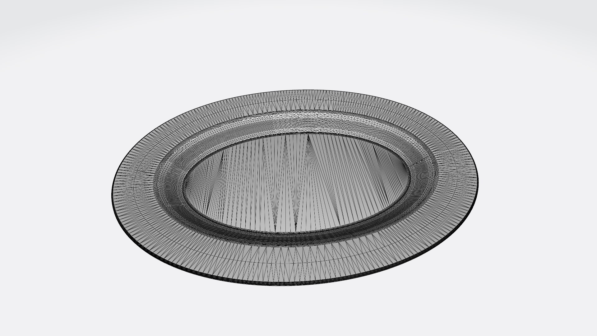 3D Elliptical Plate - TurboSquid 2385732