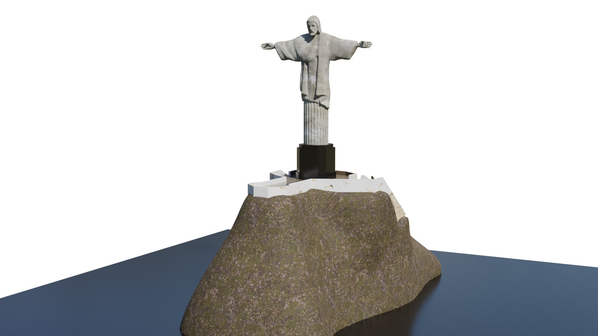 3D Model Christ The Redeemer - TurboSquid 2103502