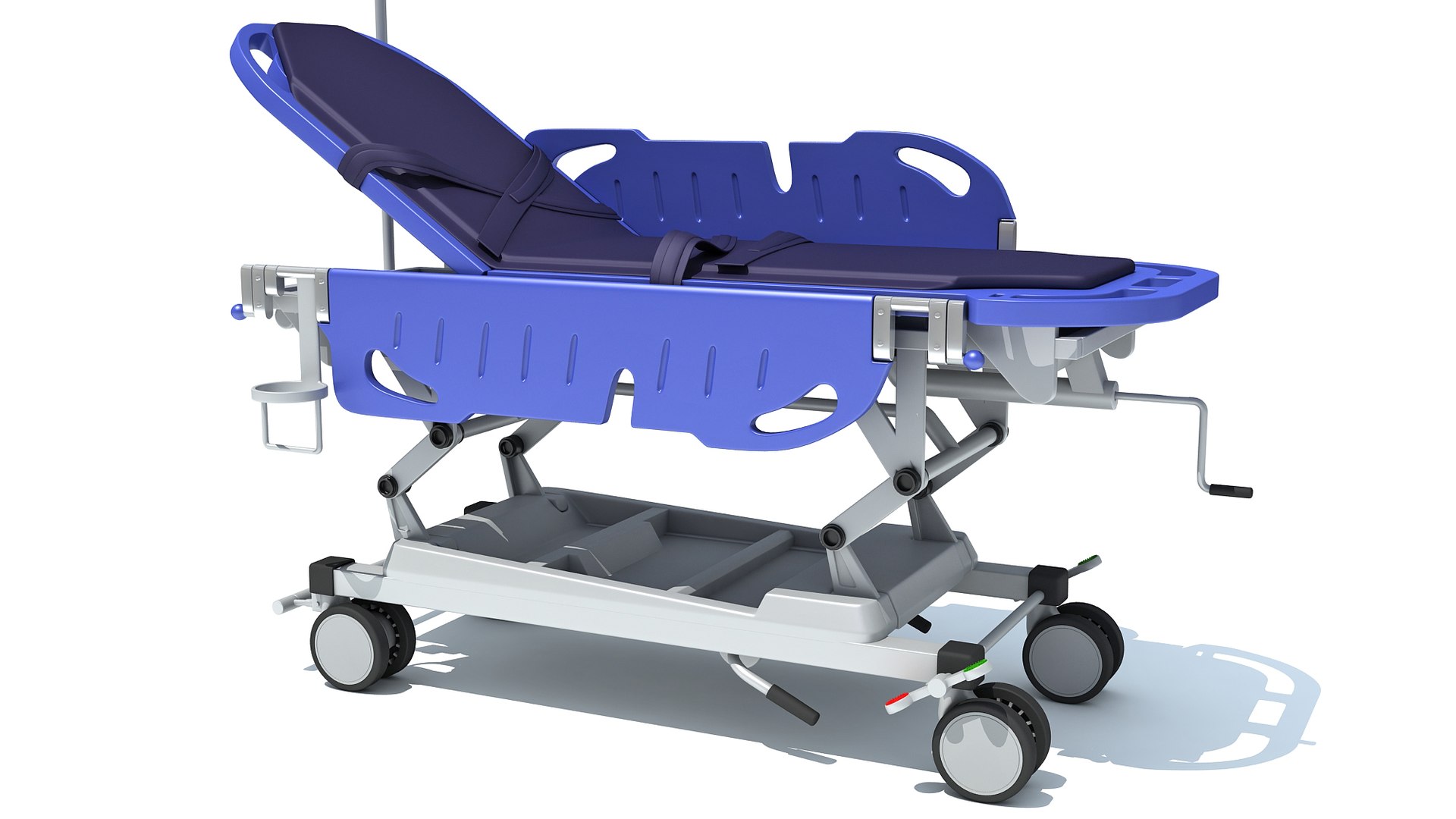 Emergency Trolley Stretcher Model - TurboSquid 1687756