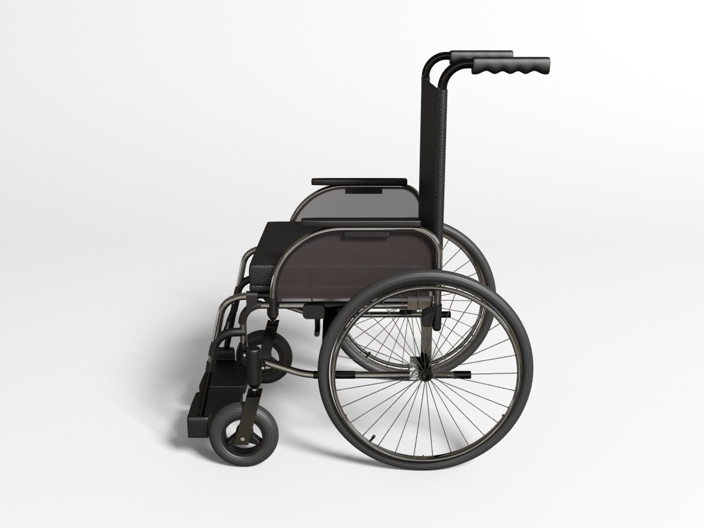 wheelchair chair wheel 3ds