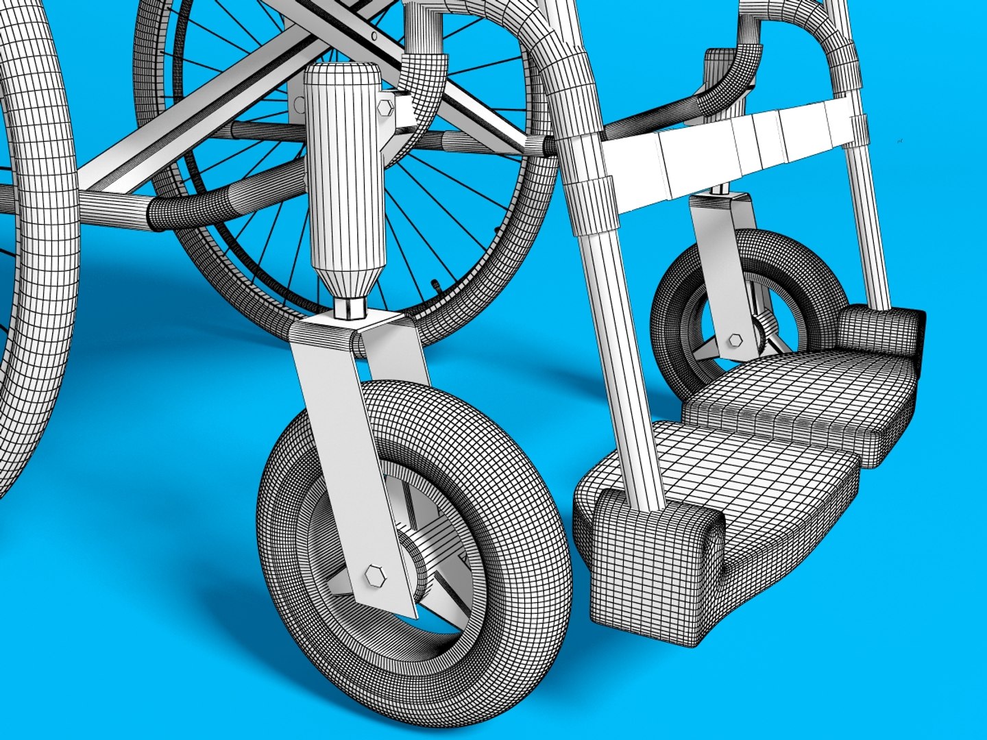 wheelchair chair wheel 3ds