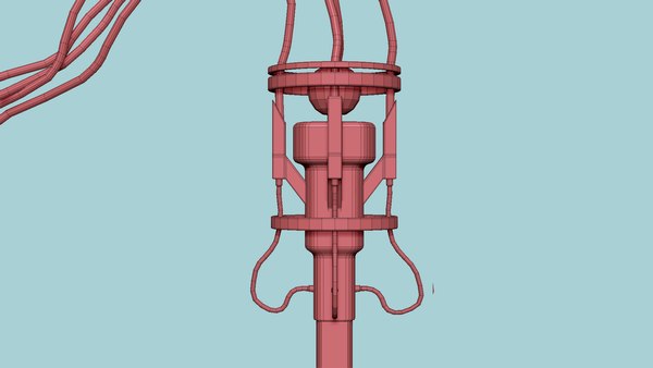 3D SciFi Flail A04 Black Red - Sci Fi Weapon Design - TurboSquid 1974498
