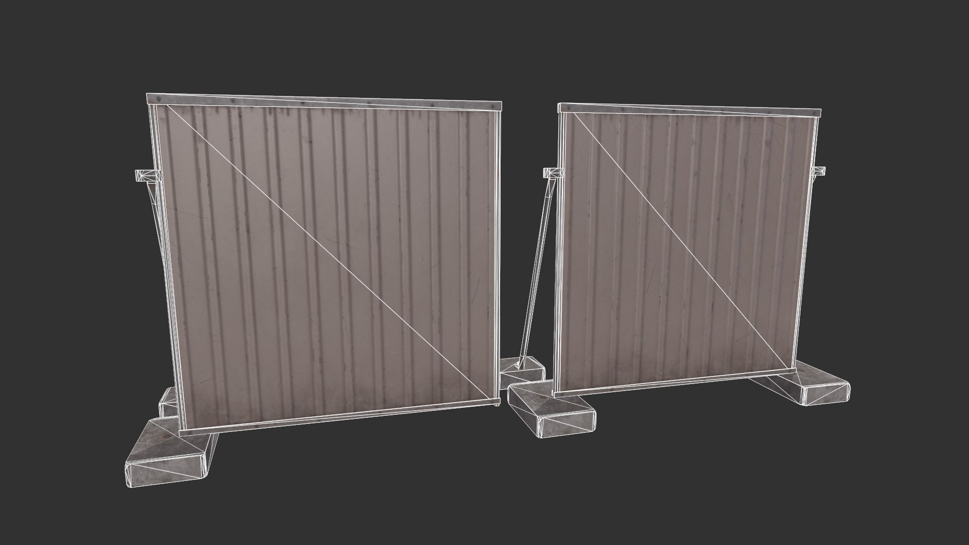 3D Container Fence - TurboSquid 1949502