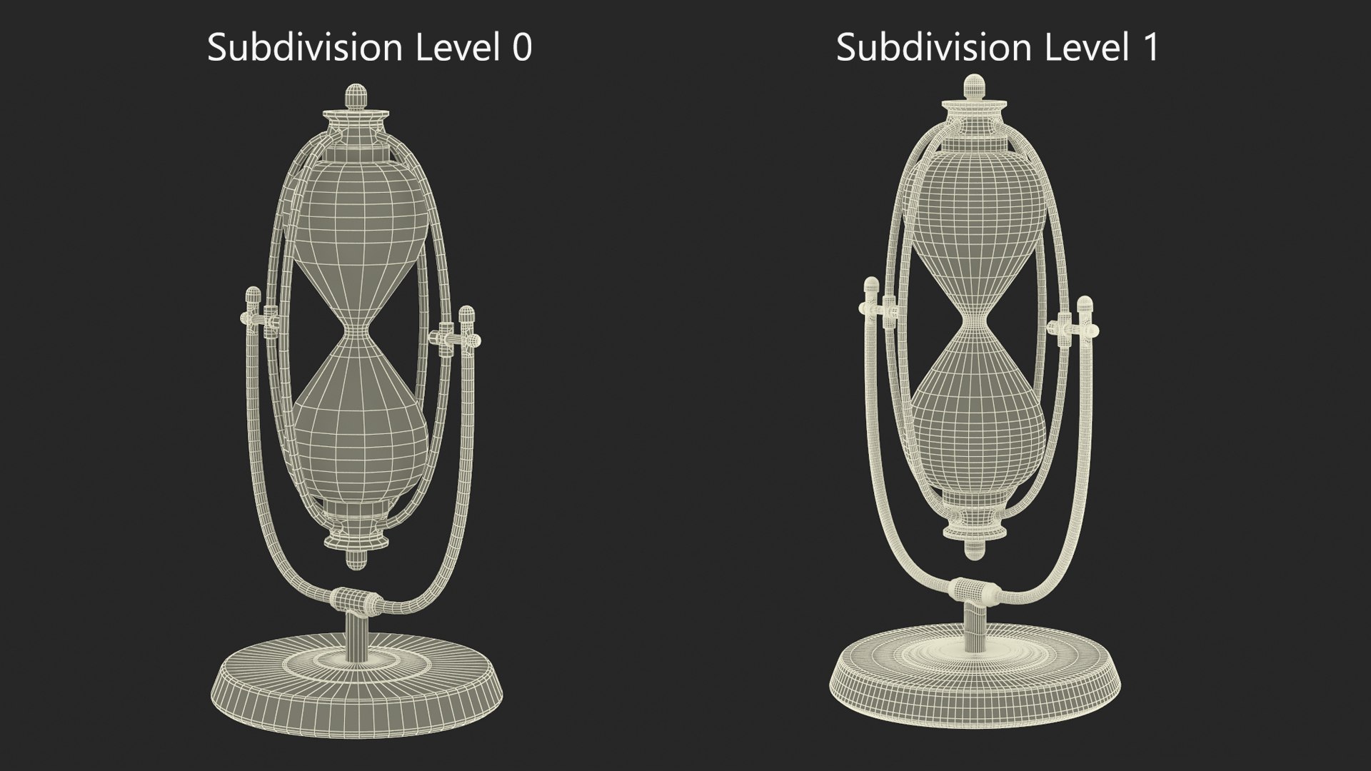 3D Model Sand Clock Antique - TurboSquid 2291252