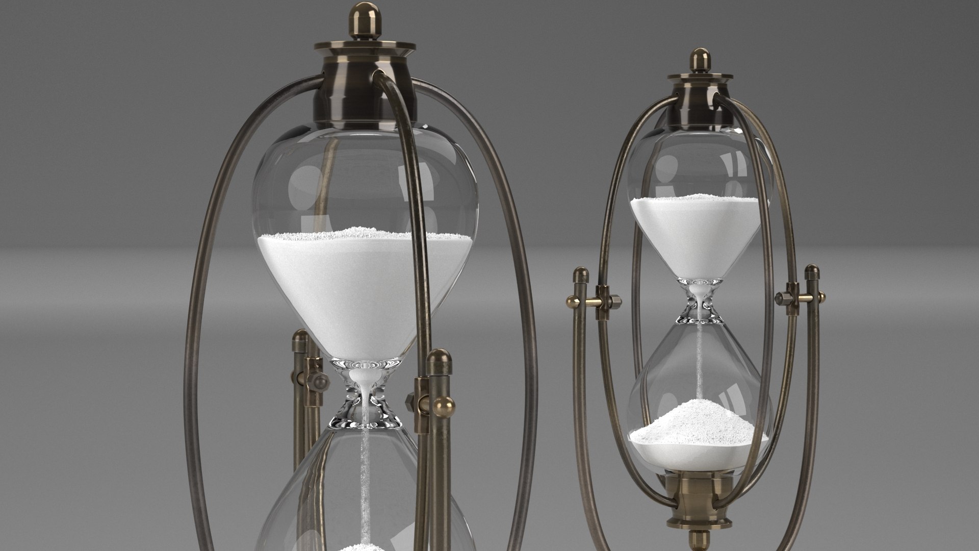 3D Model Sand Clock Antique - TurboSquid 2291252