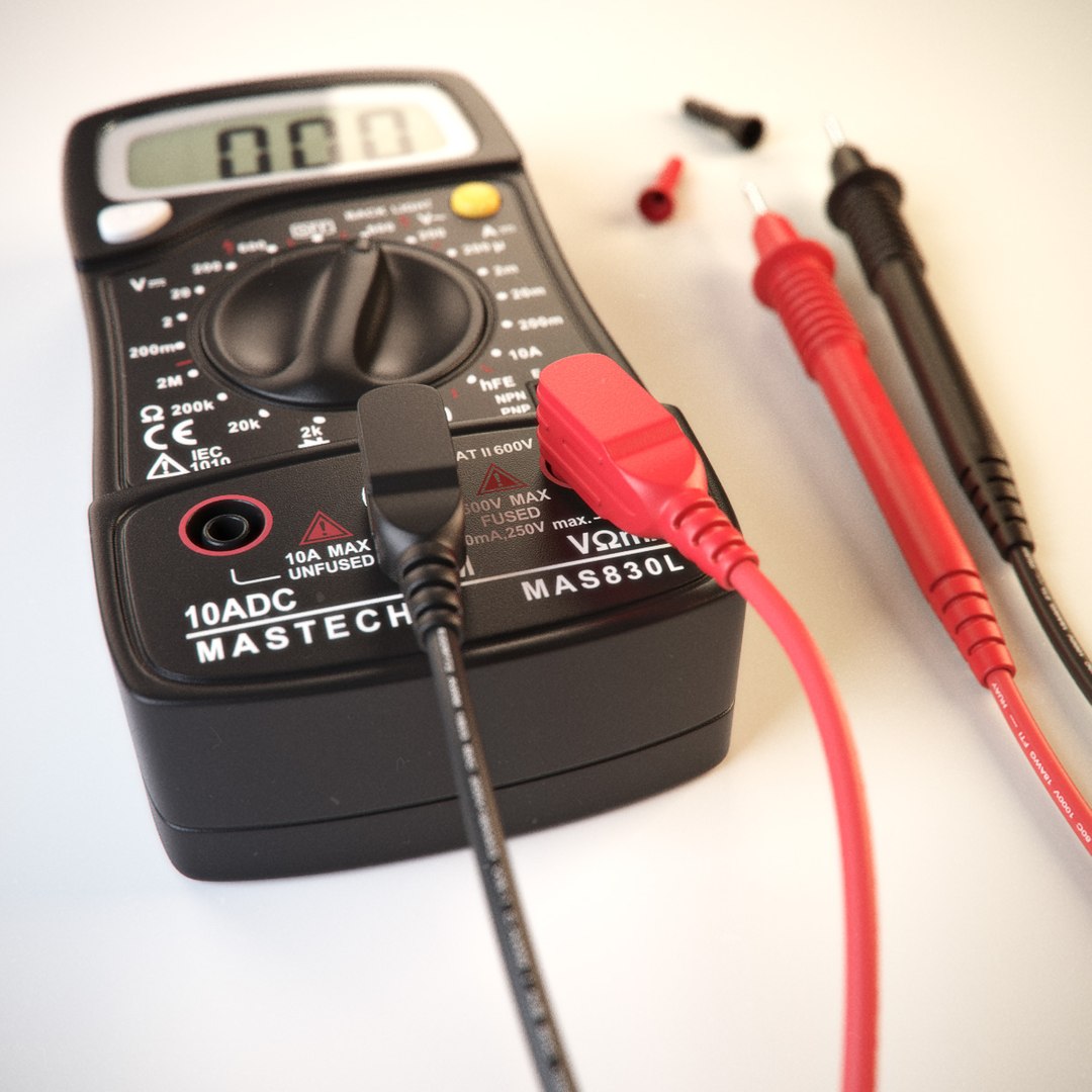 3d Model Of Digital Multimeter Mastech 830l