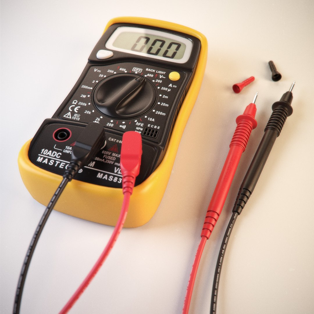 3d Model Of Digital Multimeter Mastech 830l