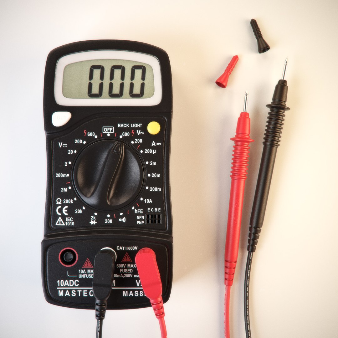 3d Model Of Digital Multimeter Mastech 830l