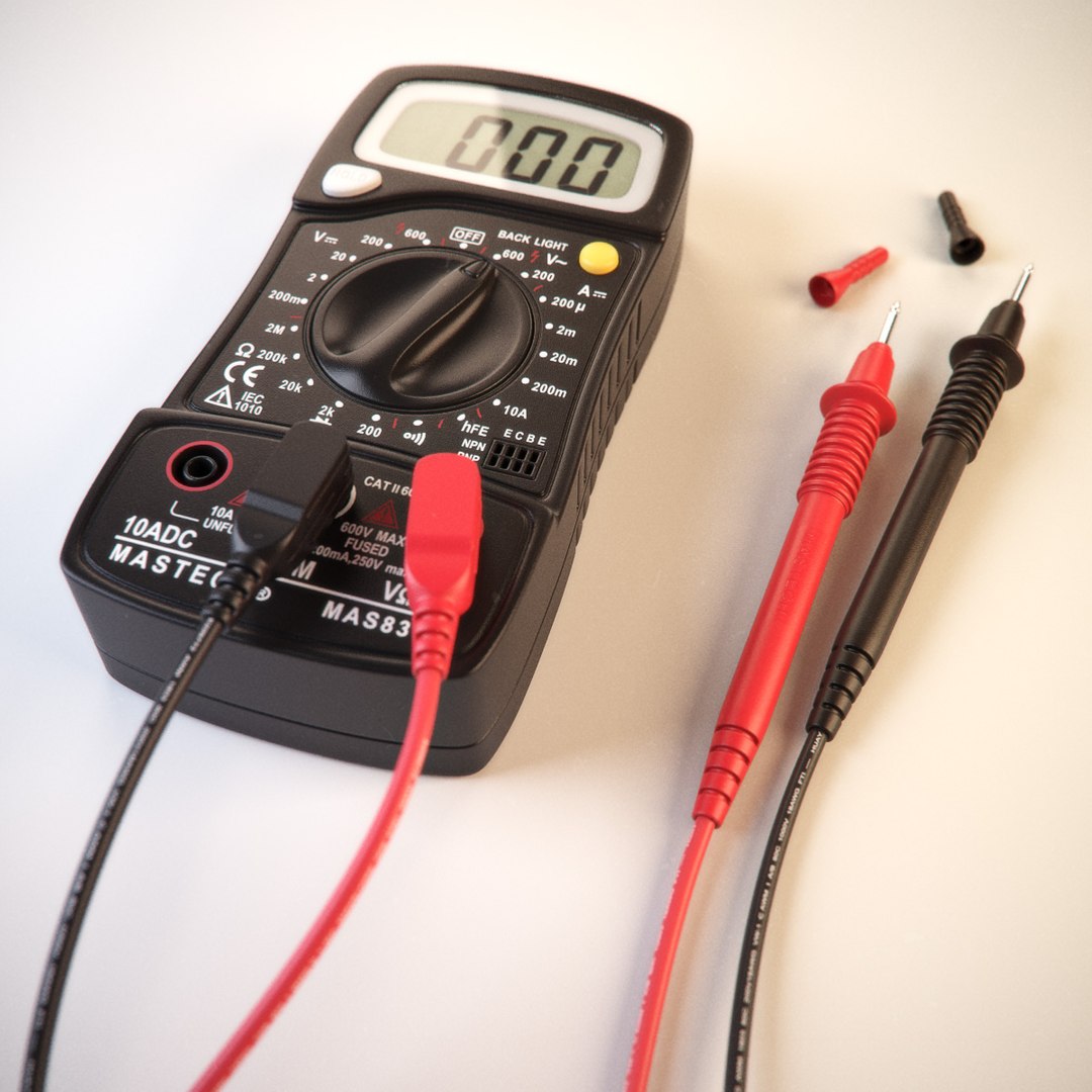 3d Model Of Digital Multimeter Mastech 830l