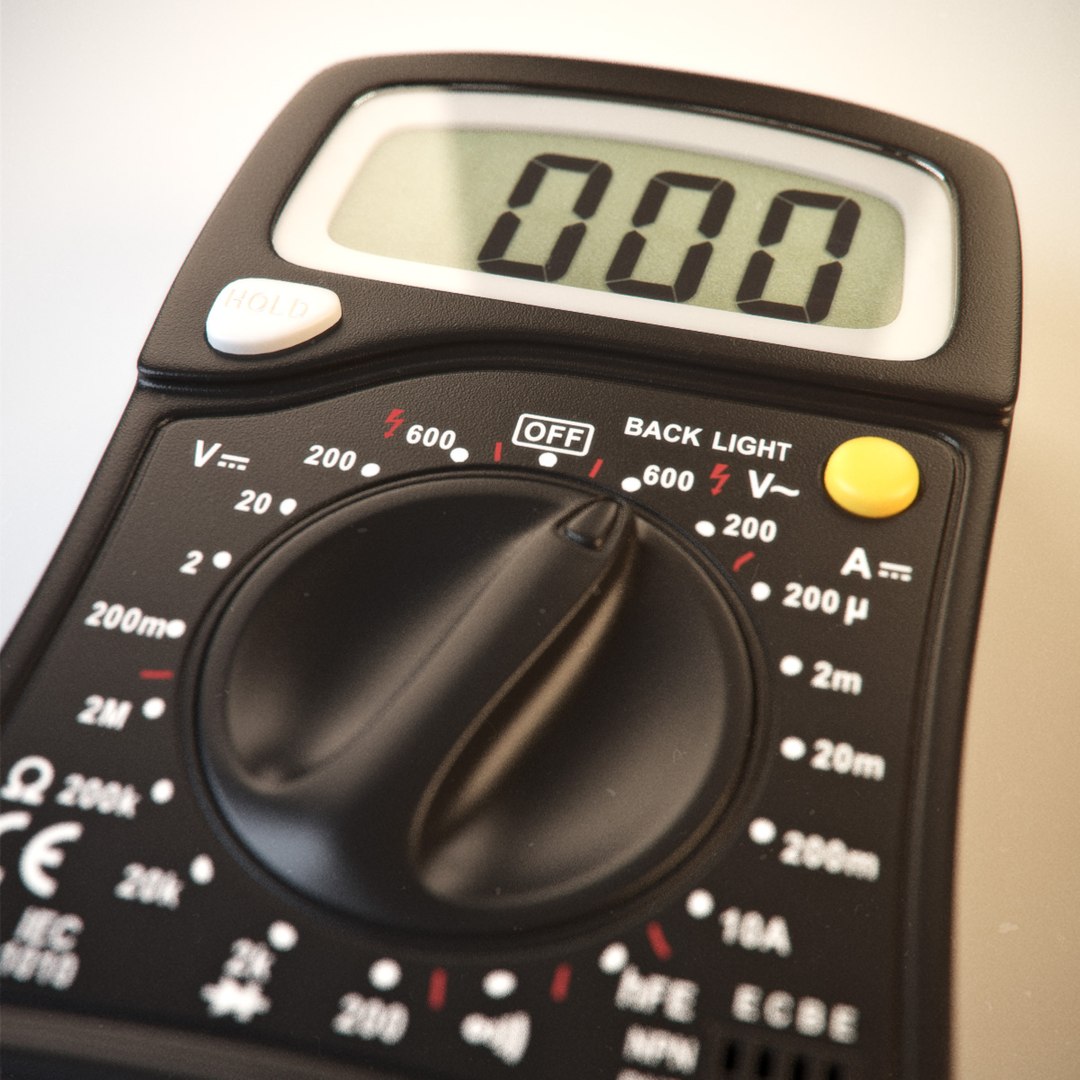3d Model Of Digital Multimeter Mastech 830l