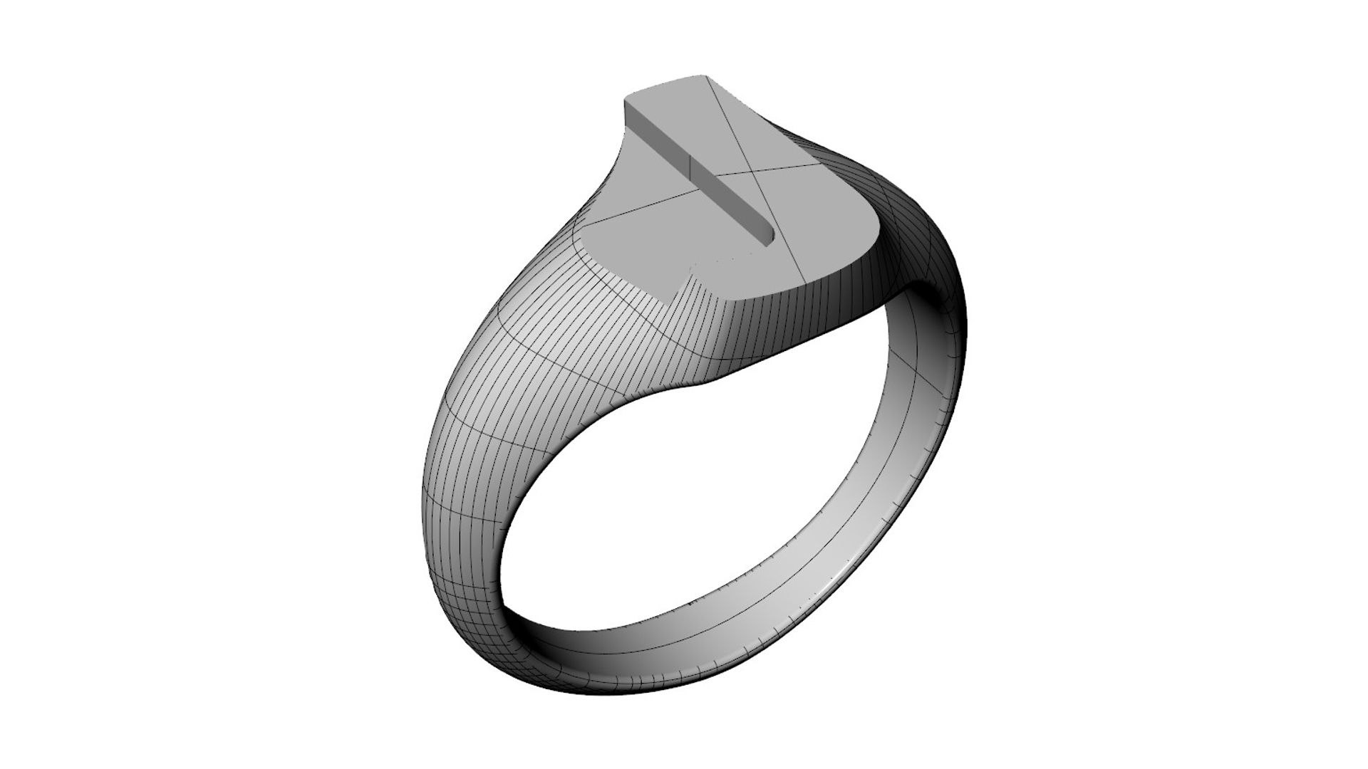 Alphabet Signet Ring J 3D Model - TurboSquid 2083120
