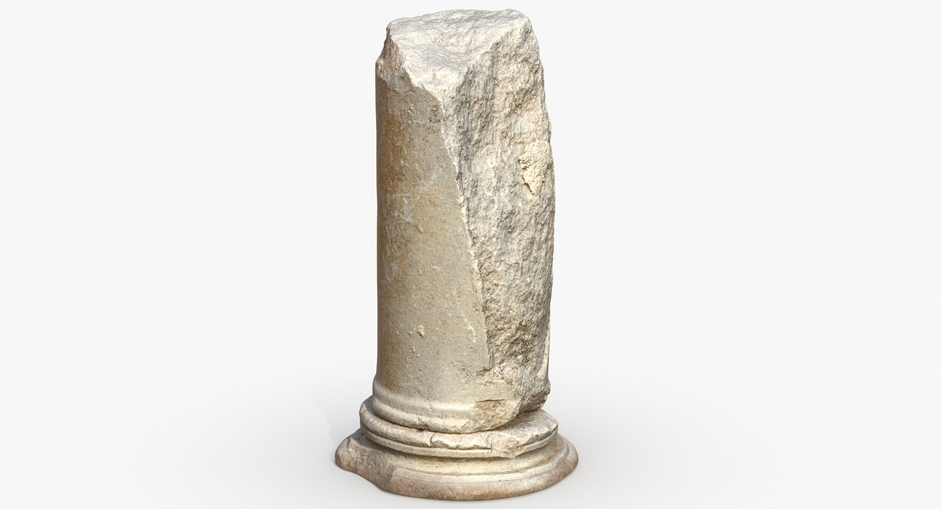 Medieval stone column piece 3D model - TurboSquid 1522257