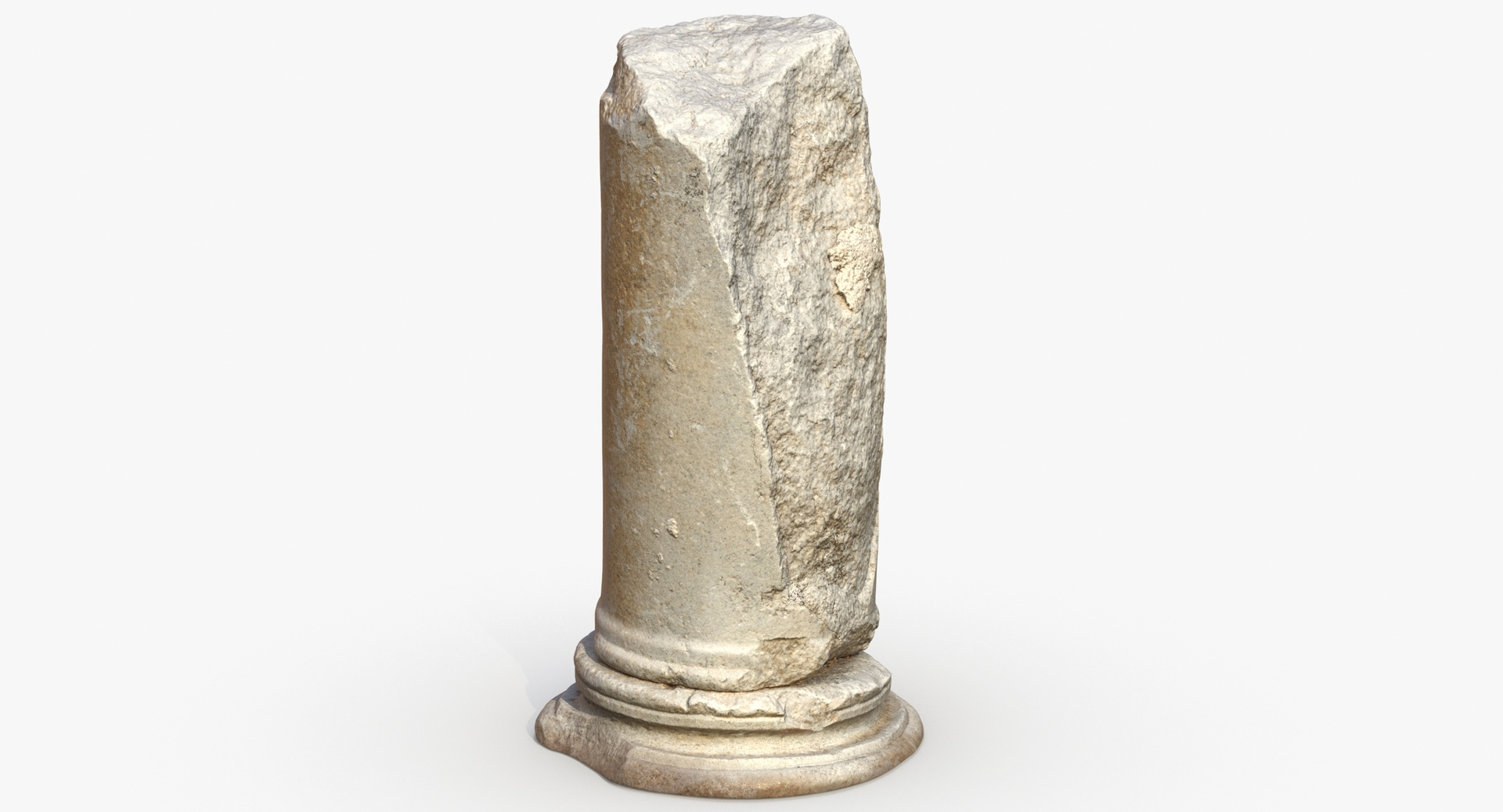 Medieval stone column piece 3D model - TurboSquid 1522257