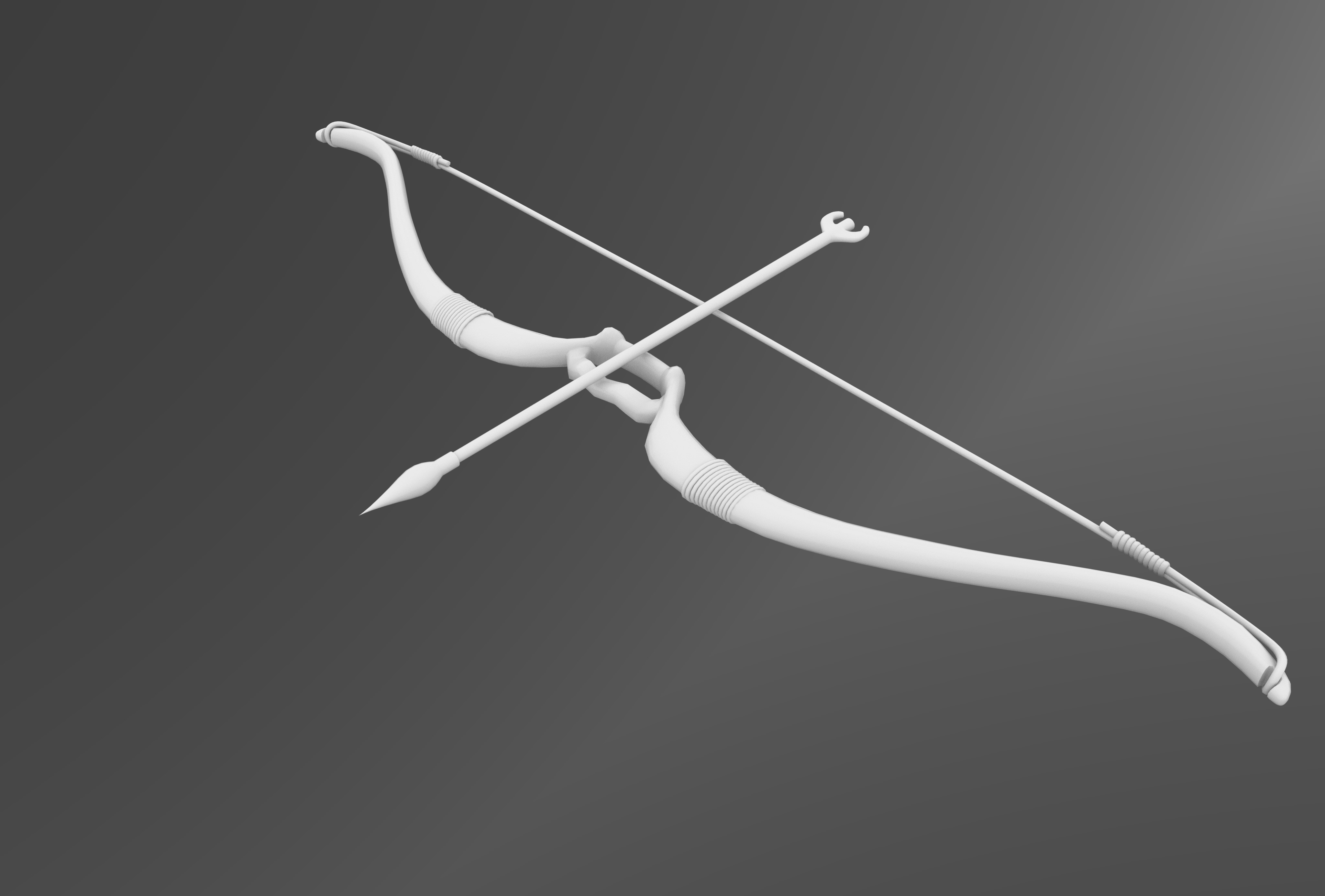Bow and Arrow 3D model - TurboSquid 1921889