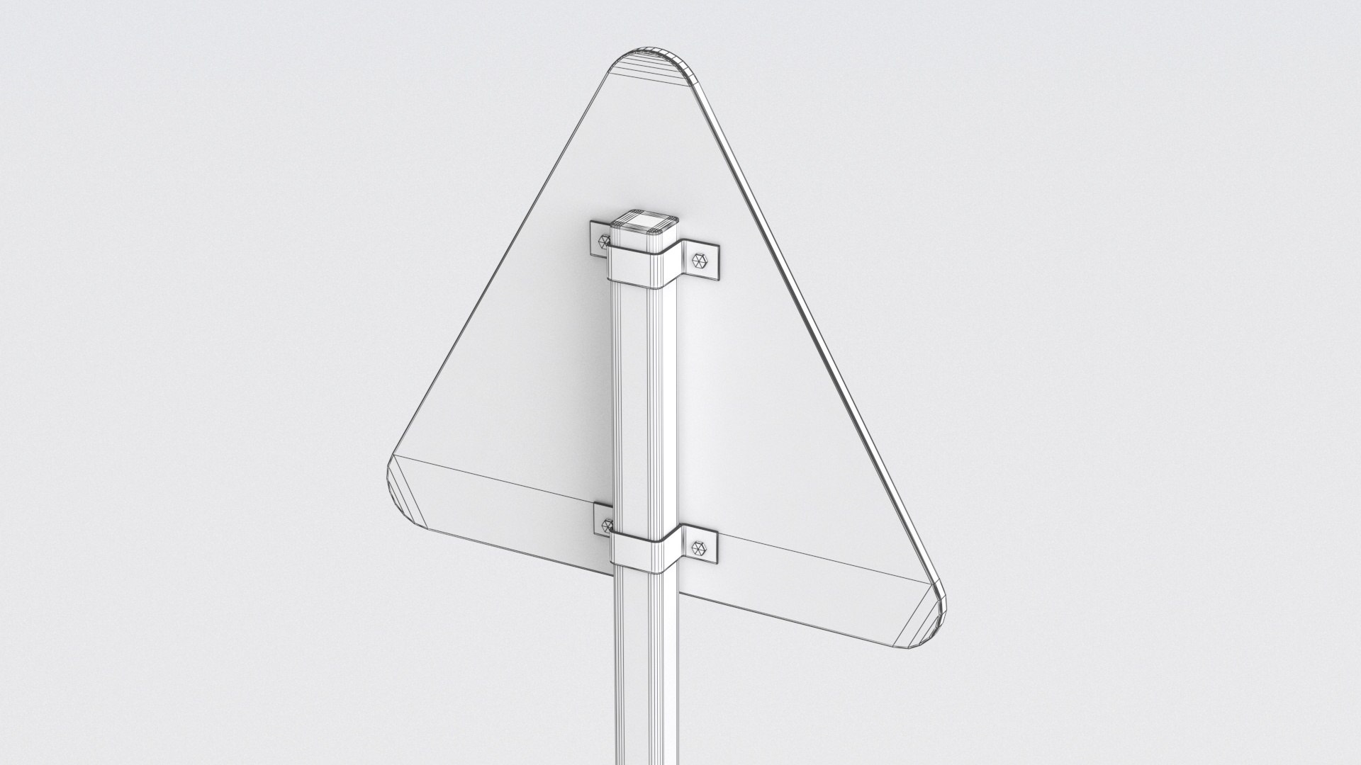3D Right Curve Road Sign model - TurboSquid 2109505