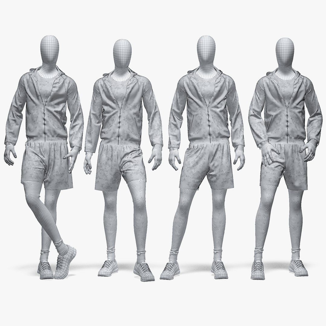 Set Male Sport 3D Model - TurboSquid 1316860