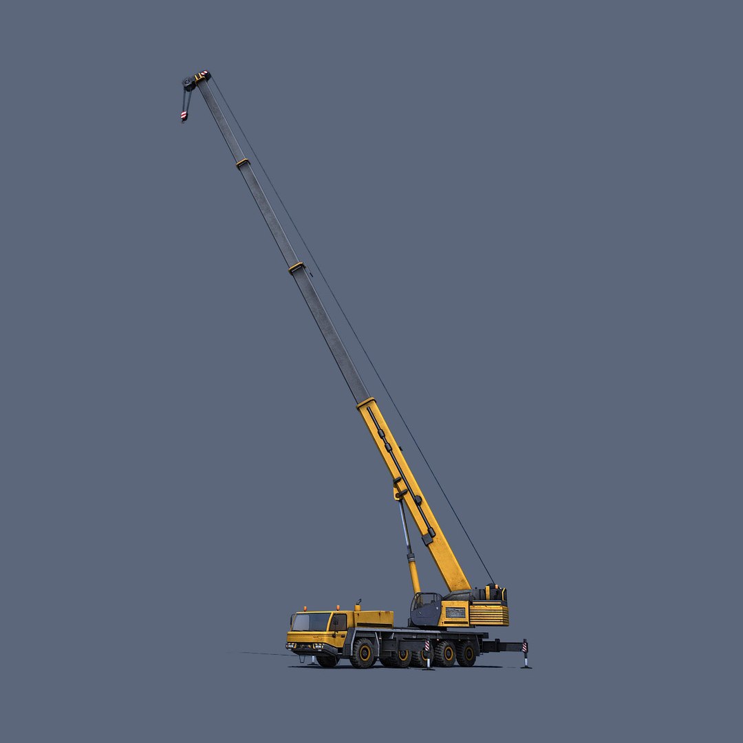 Mobile Crane Industrial 3d C4d