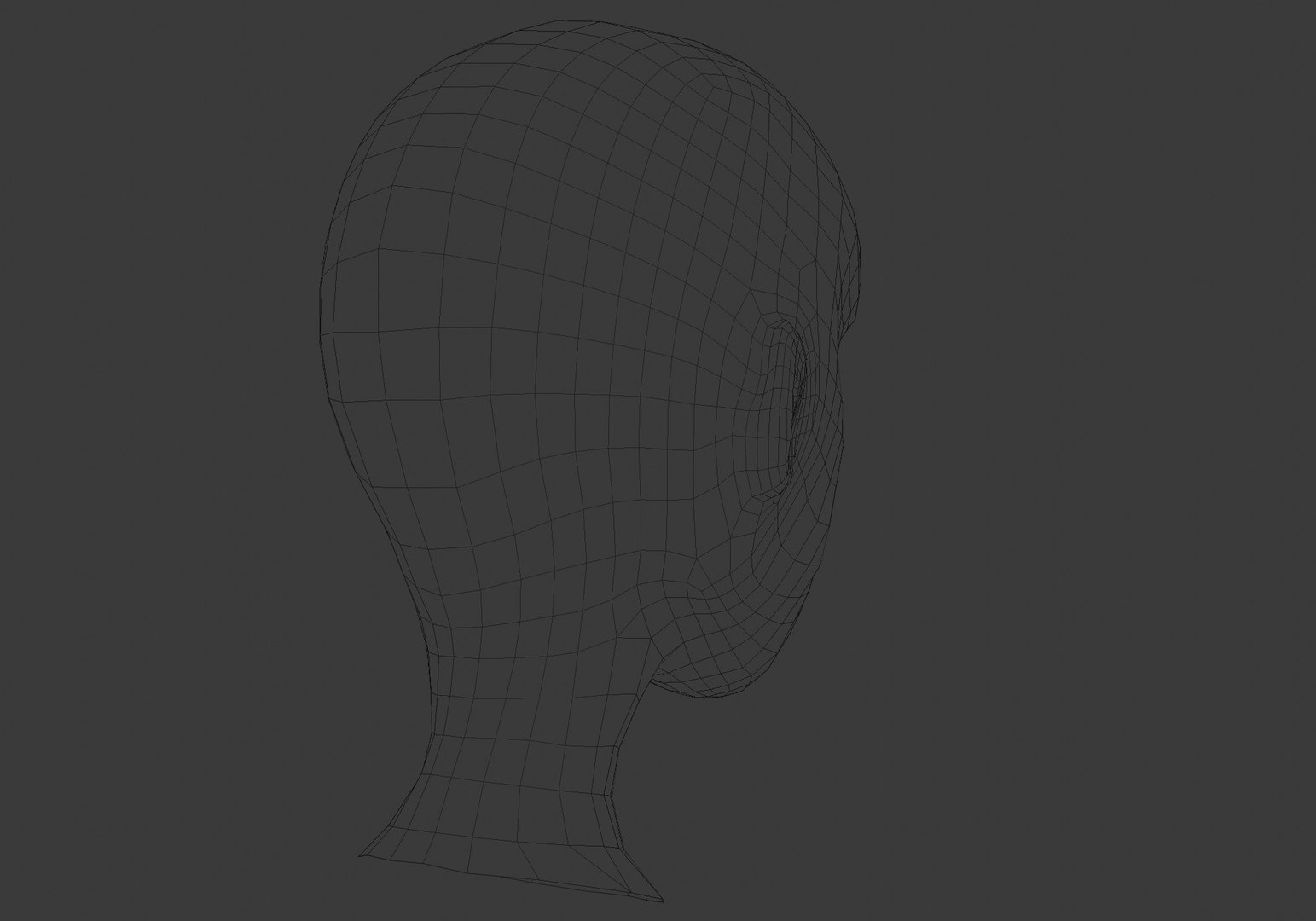 Basic Female Head Model - TurboSquid 1932534