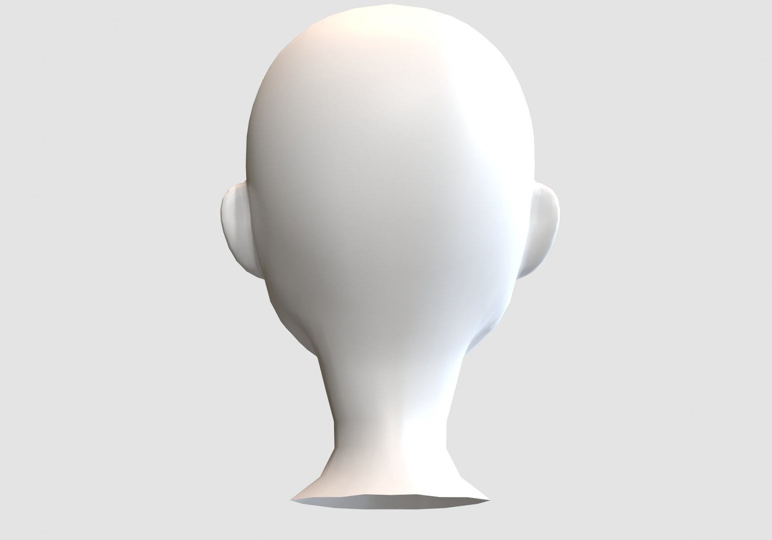 Basic Female Head Model - TurboSquid 1932534