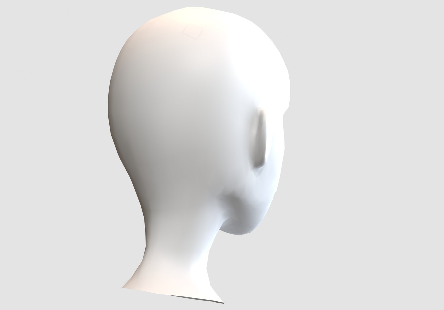 Basic Female Head Model - TurboSquid 1932534