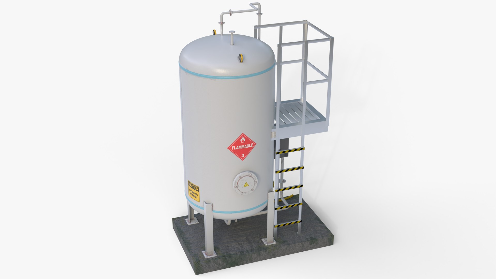 Chemical Storage Cylinder 3D - TurboSquid 2088784