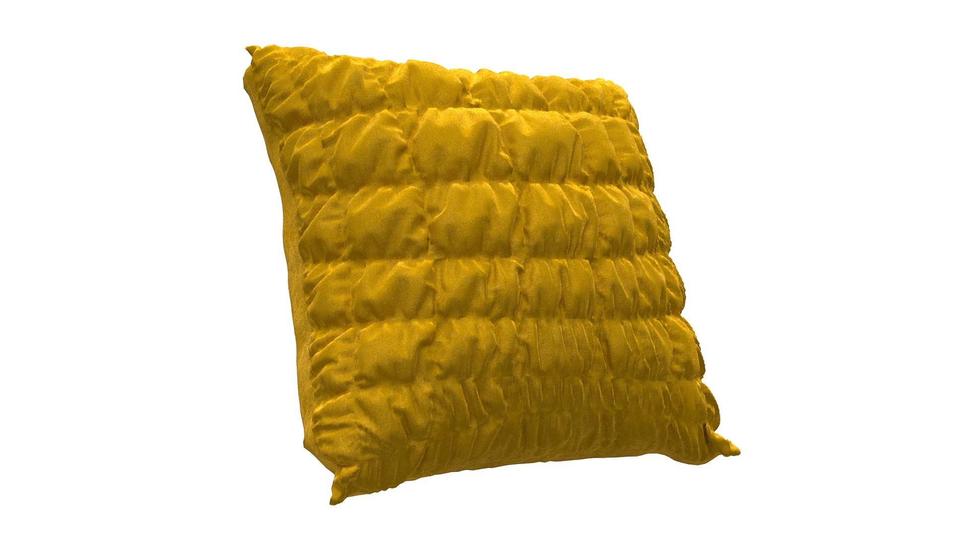 3D Pillow Yellow - TurboSquid 2048637